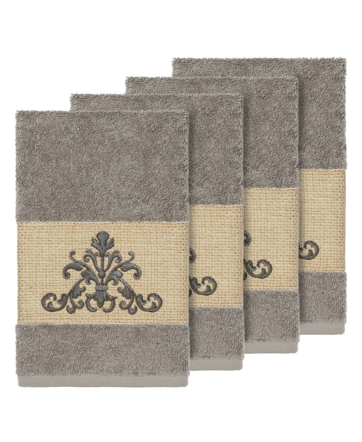 Click here for Linum Home Turkish Cotton Scarlet 4-Pc. Embellishe... prices