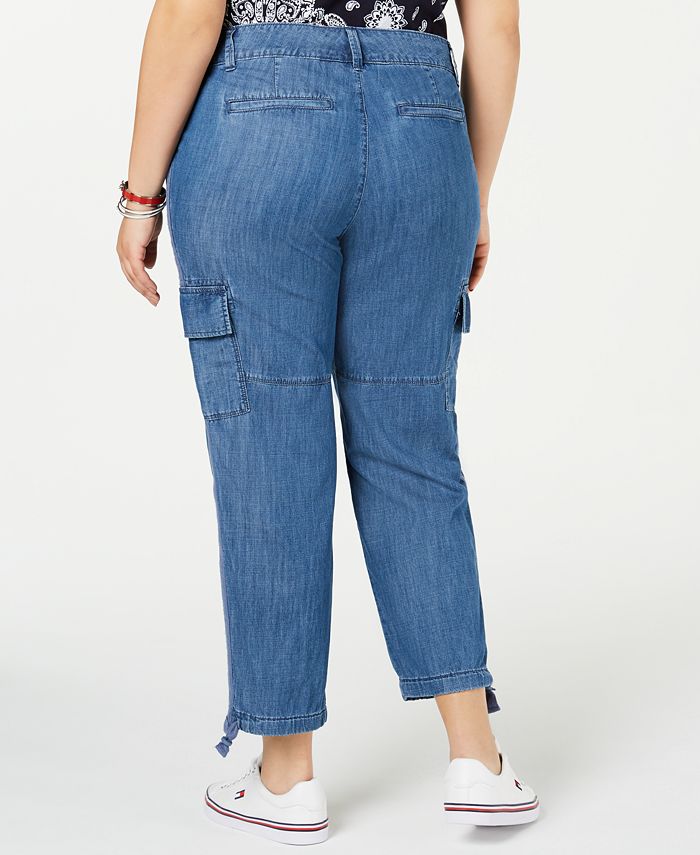 Tommy Hilfiger Plus Size Chelsea Cargo Jeans, Created for Macy's - Macy's