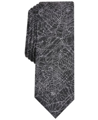 I.N.C. Men's Spider Webs Skinny Tie, Created for Macy's - Macy's