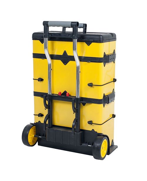 Trademark Global Stackable Toolbox Rolling Mobile organizer with ...