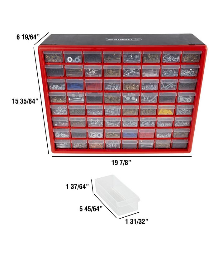 Trademark Global Storage Drawers - 64 Compartment organizer Desktop or ...