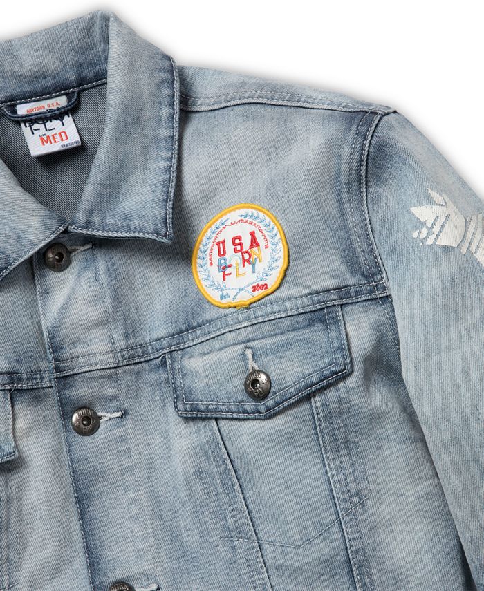 Born Fly Men's Big & Tall Graphic Trucker Jacket - Macy's