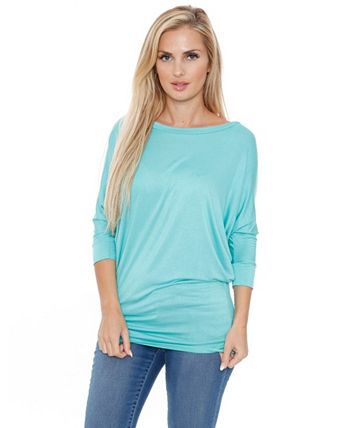 White Mark Women's Banded Dolman Top & Reviews - Tops - Women - Macy's