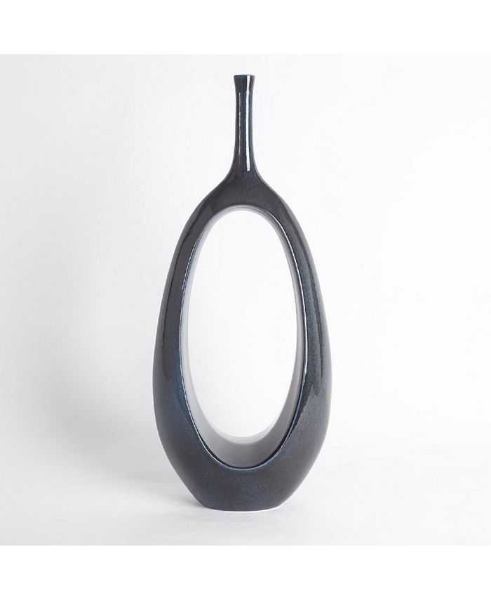 Global Views Open Oval Ring Vase Large - Macy's