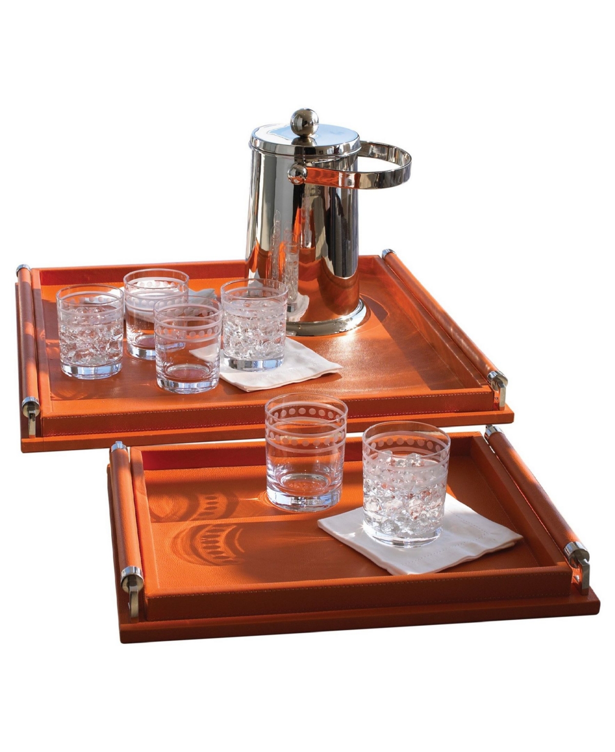 Click here for Global Views Wrapped Handle Tray Small prices