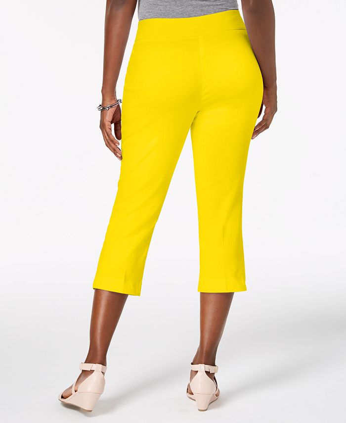 JM Collection Embellished Pull-On Capri Pants, Created for Macy's - Macy's