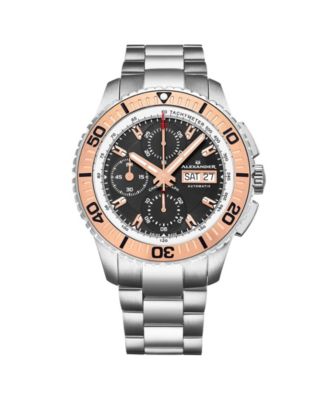 Alexander Watch A420-05, Stainless Steel Case on Link Bracelet - Macy's