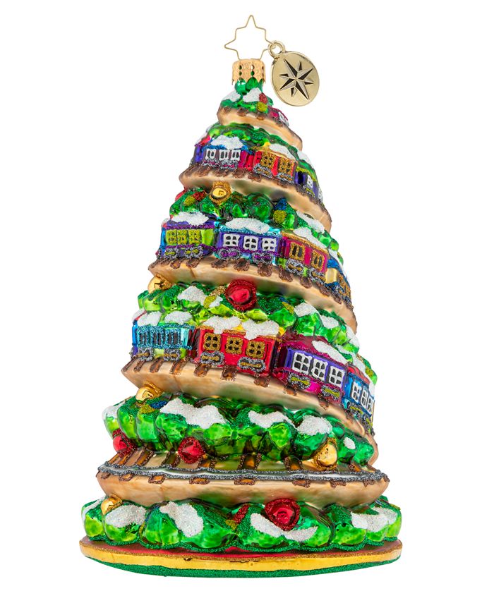 Christopher Radko Terrific Train Track Tree - Macy's