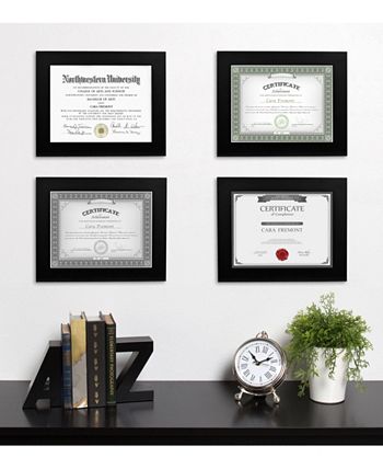 DesignOvation Museum Wood Picture Frame, Set of 4 - Macy's