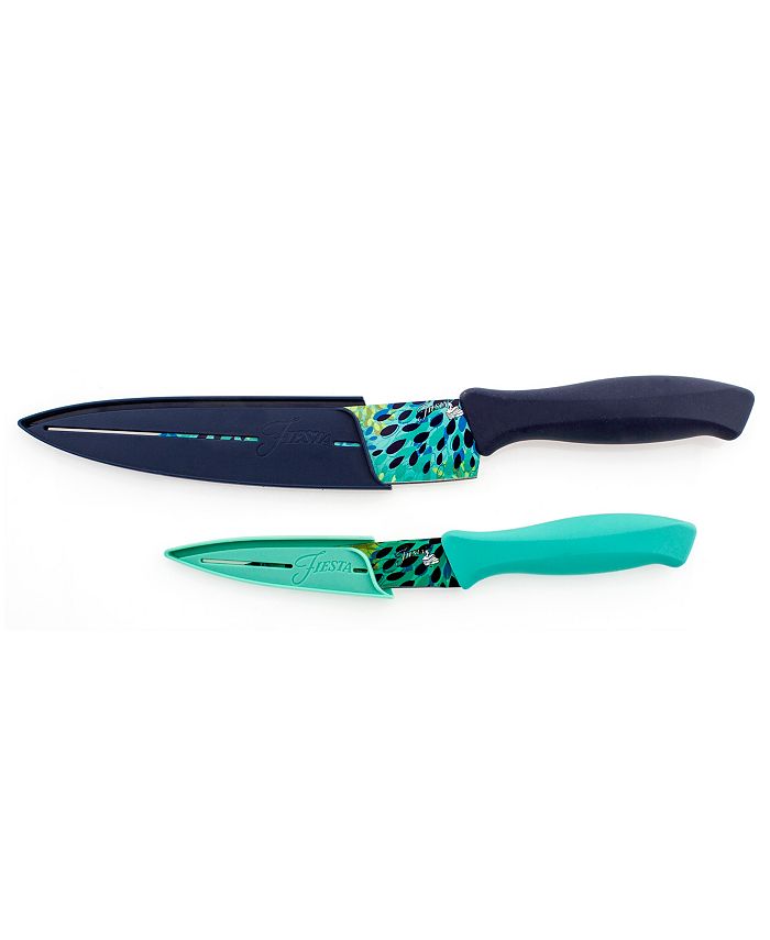 Fiesta CLOSEOUT! 4-Piece Floral Decal Knife Set - Macy's