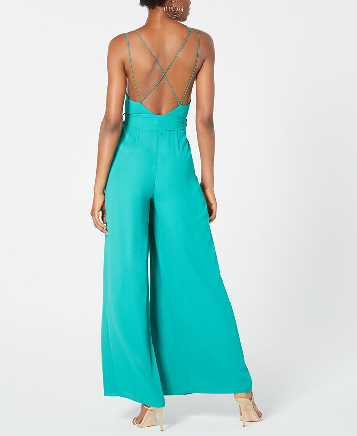Avec Les Filles Strappy Split-Leg Jumpsuit - Macy's