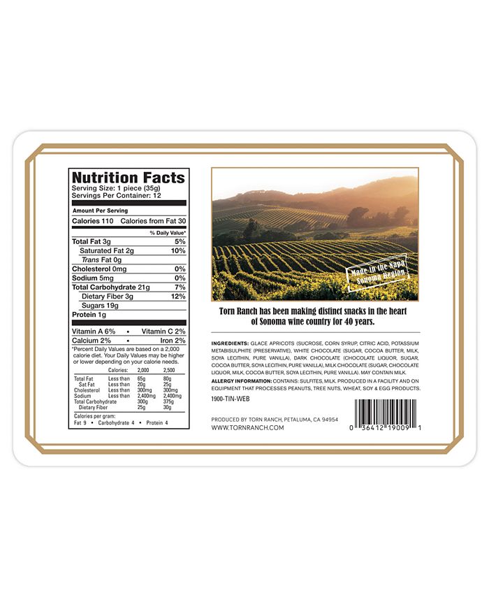 Torn Ranch Chocolate-Dipped Glaceed Apricots - Macy's