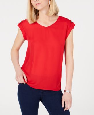 BCX Juniors' Lattice-Back Top - Macy's