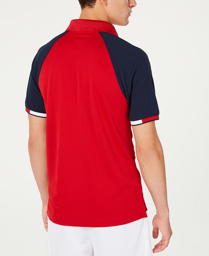 Tommy Hilfiger Men's Bluth Custom-Fit Moisture-Wicking Colorblocked ...