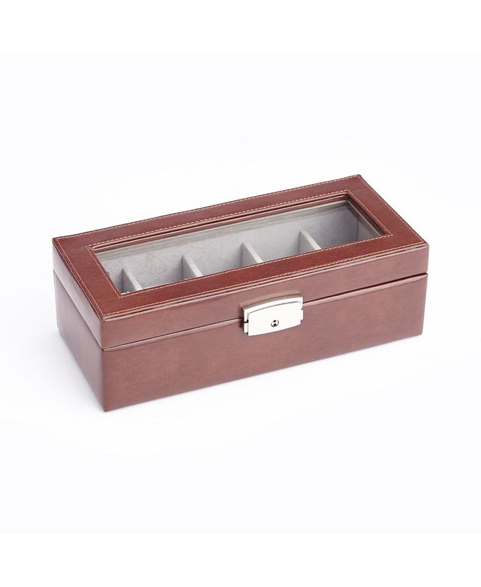 ROYCE New York 5 Slot Watch Display Case - Macy's