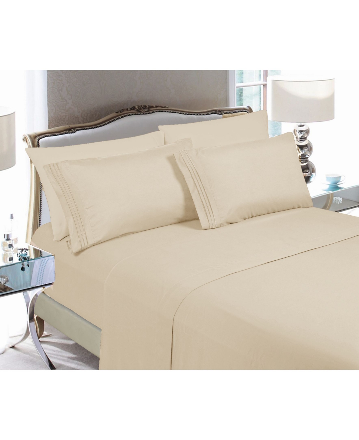 Click here for Elegant Comfort Luxury Soft Solid 6-Pc. Sheet Set... prices