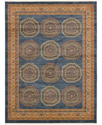 Bayshore Home Ojas Oja2 Navy Blue 9' x 12' Area Rug - Macy's