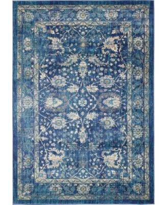 Bayshore Home Masha Mas3 Navy Blue 7' x 10' Area Rug - Macy's