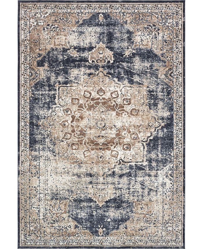 Bayshore Home Odette Ode1 Dark Blue 10' x 14' 5" Area Rug - Macy's