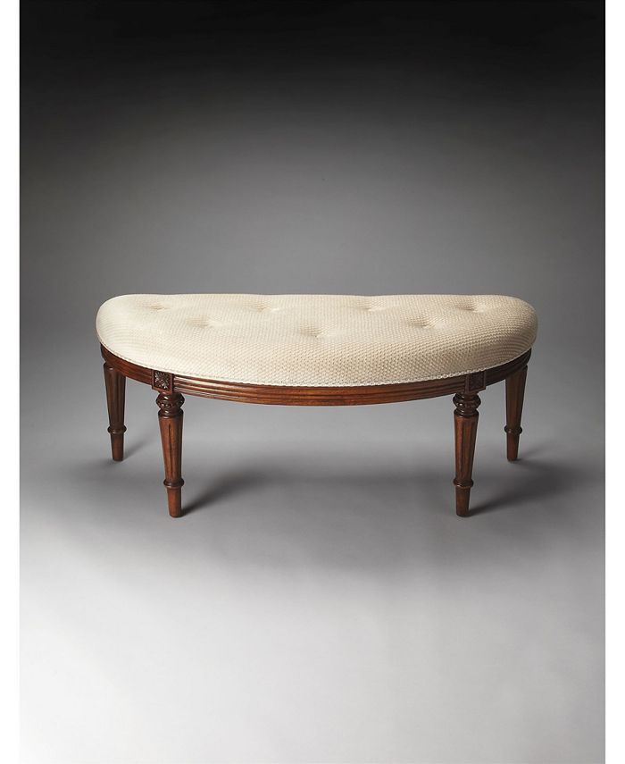 Butler Specialty Butler Tamara Burl Demilune Bench - Macy's