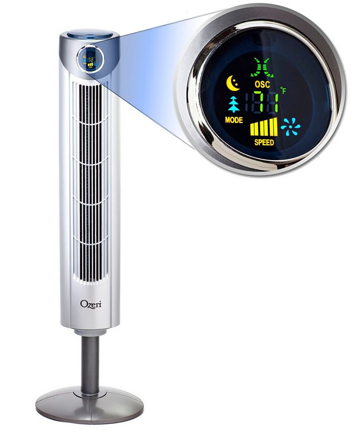 Ozeri Ultra 42" Wind Fan - Oscillating Tower Fan with noise reduction ...