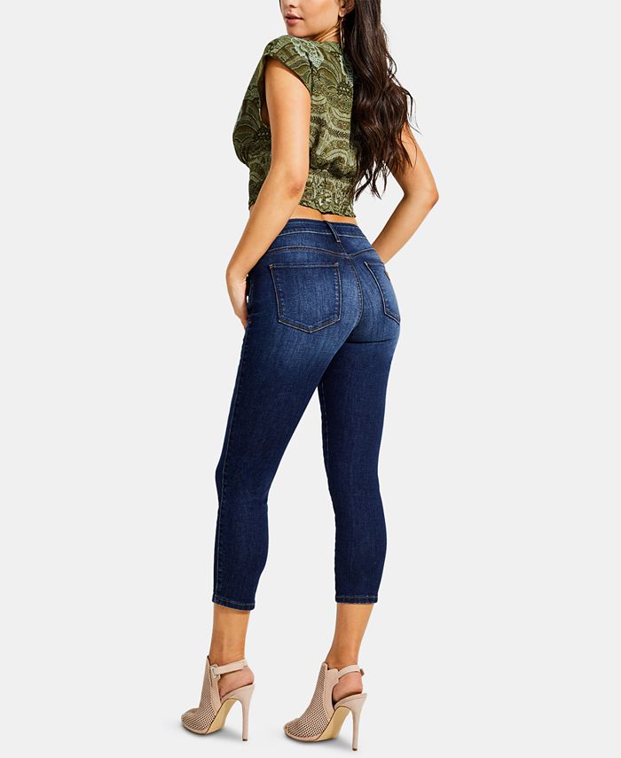 Guess Sexy Curve Cropped Skinny Jeans Macys