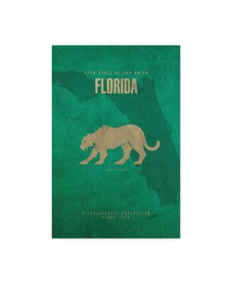 Red Atlas Designs 'State Animal Florida' Canvas Art - 19" x 12" - Macy's