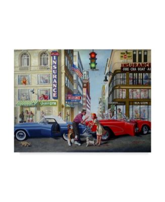 D. Rusty Rust 'Fender Bender' Canvas Art - 24" x 32" - Macy's