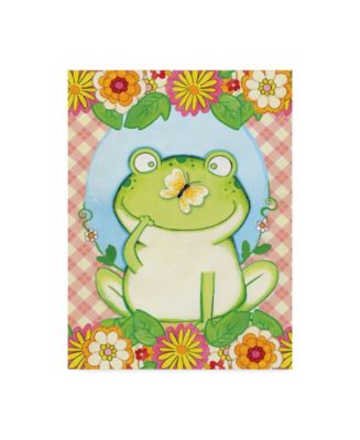 Valarie Wade 'Butterfly Frog' Canvas Art - 24" x 32" - Macy's
