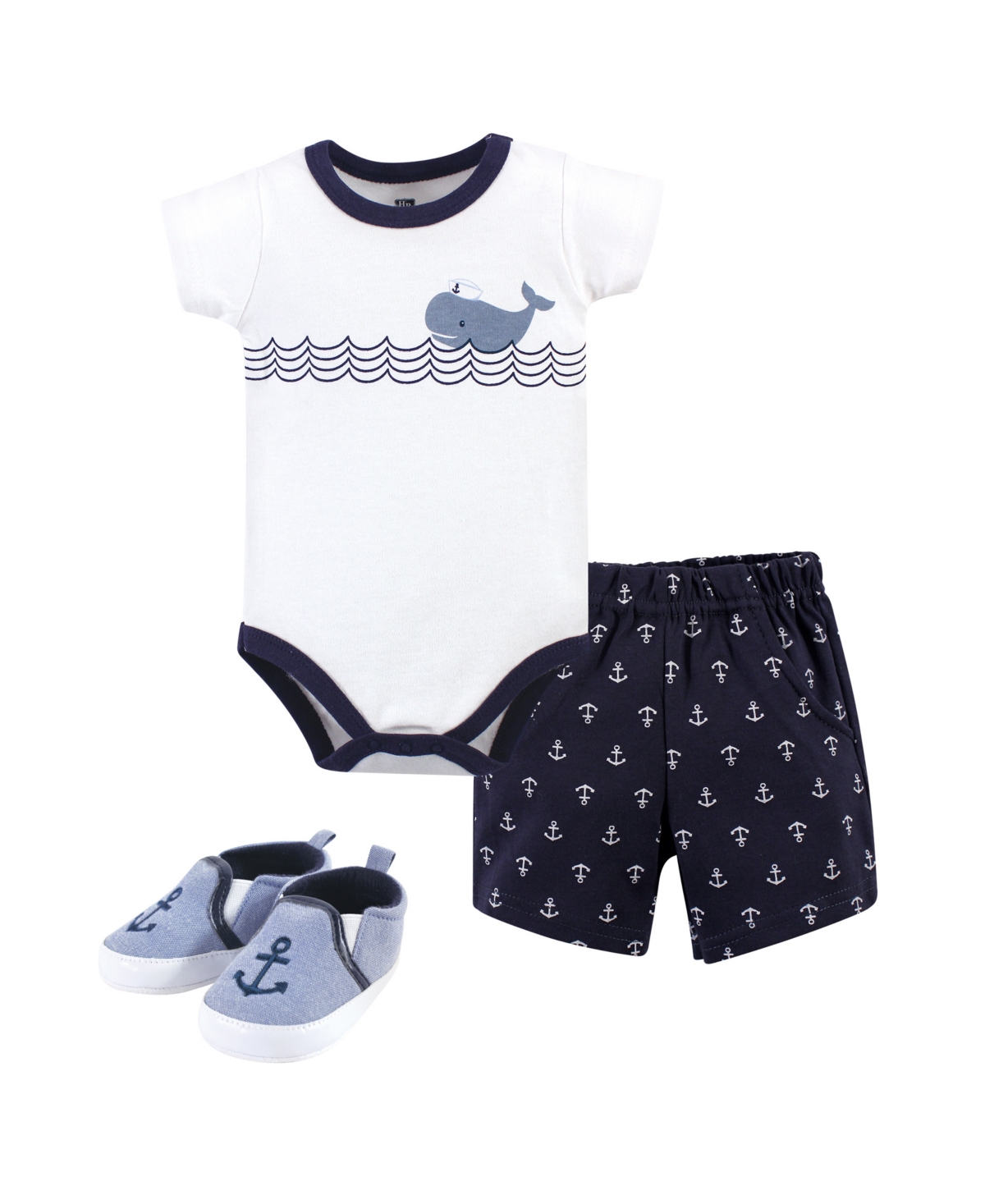 Click here for Hudson Baby Cotton Bodysuit  Shorts and Shoe Set -... prices