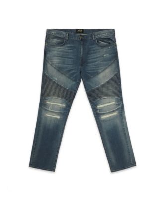 MVP Collections Denim Biker Jean, 32" inseam - Macy's