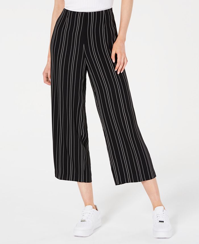 Bar III Cropped Stripe Pants, Created for Macy's - Macy's