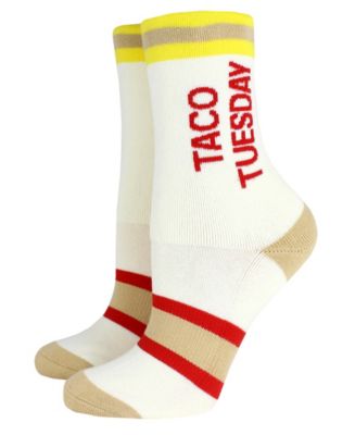 COSMOStyle by Cosmopolitan Cosmopolitan Ladies' Crew Socks TACO TUESDAY ...