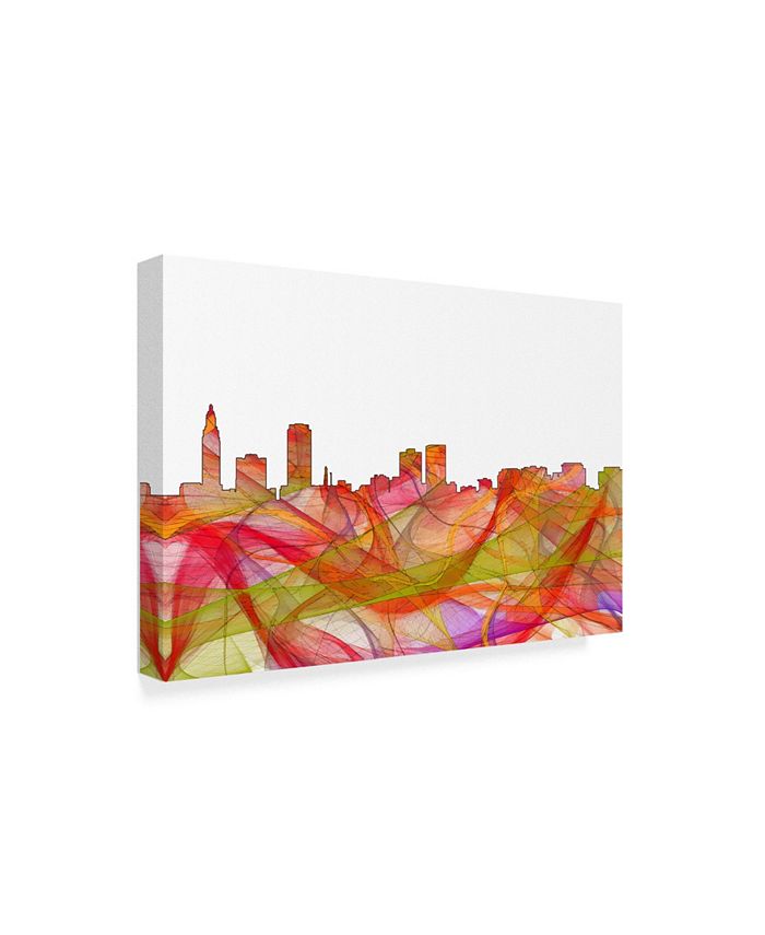 Trademark Global Marlene Watson 'Baton Rouge Louisiana Skyline' Canvas ...