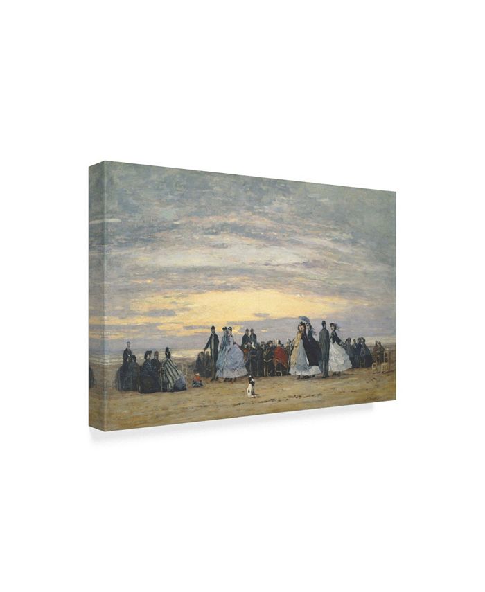 Trademark Global Eugene Louis Boudin 'The Beach At Villerville' Canvas ...