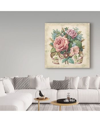 Trademark Global Lisa Audit 'Roses' Canvas Art - 14" x 14" - Macy's