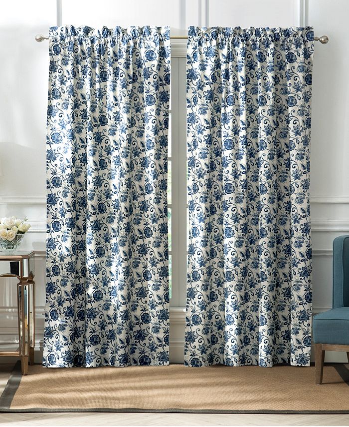 Waterford Oake Navy Window 96" Panel - Macy's