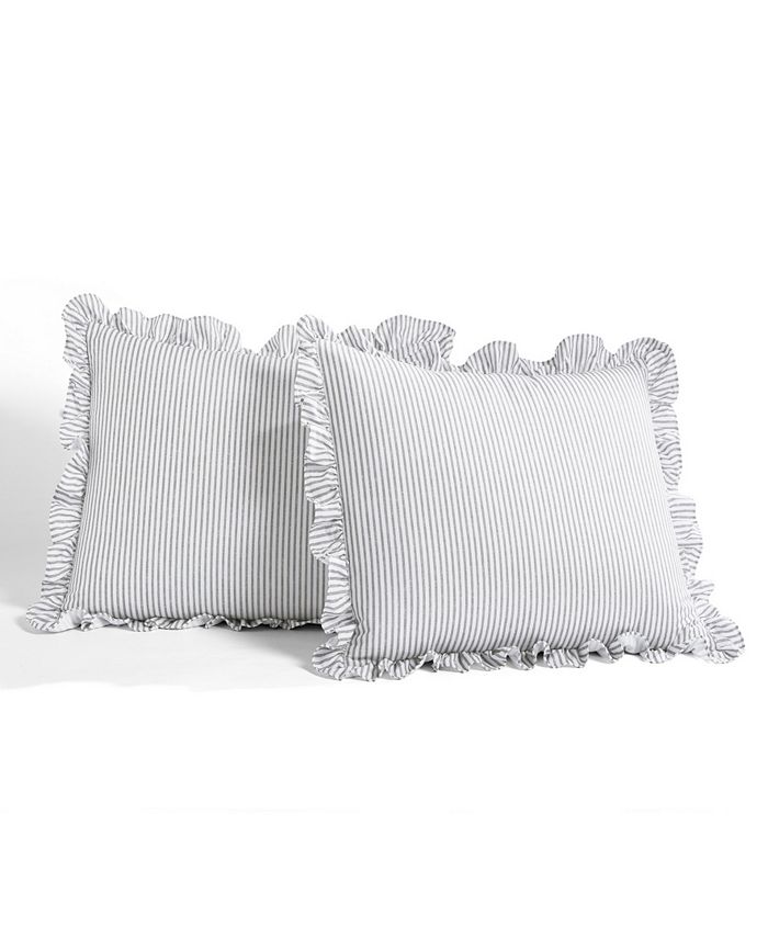 Lush Décor Ticking Stripe 2pc Twin Bedspread Set Macys