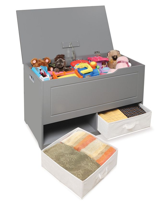Badger Basket Up And Down Toy And Storage Box With Two Baskets - Macy's