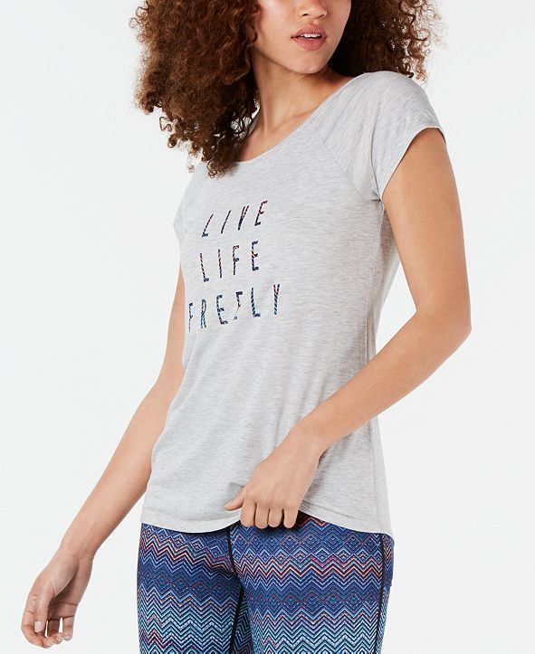 Ideology Graphic Cross Back T Shirt Created For Macys And Reviews