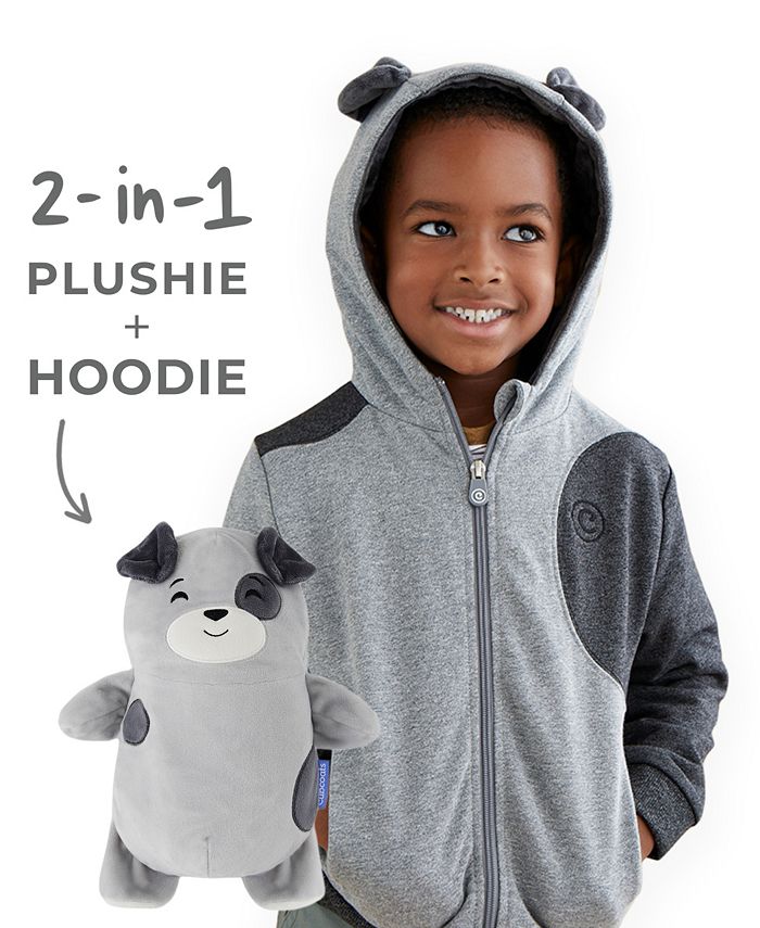 Cubcoats Toddler and Big Pimm The Puppy 2-in-1 Stuffed Animal Hoodie ...
