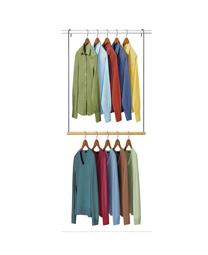 Lynk Double Hanging Closet Rod Organizer - Macy's