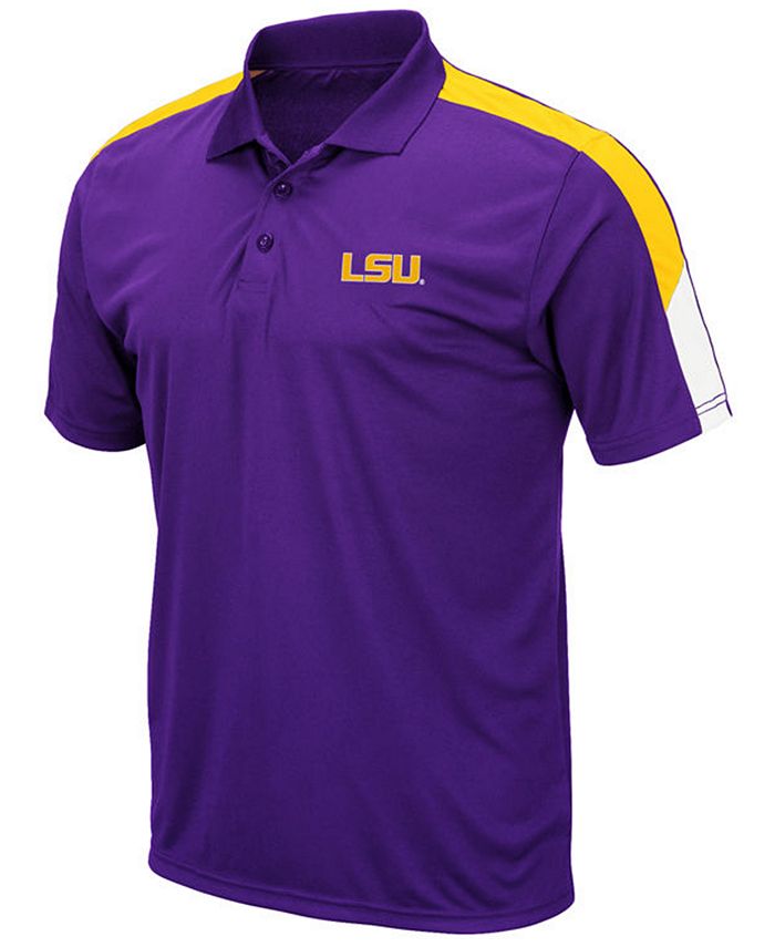 Colosseum Men's LSU Tigers Color Block Polo - Macy's