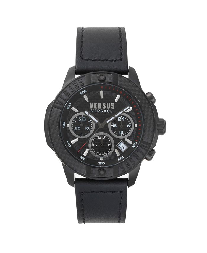 Versus by Versace Versus Men's Black Strap Watch 22mm - Macy's
