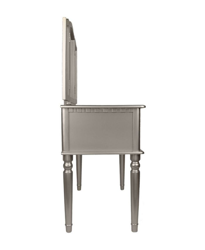 Benzara Commodious Vanity Set Featuring Stool And Mirror - Macy's