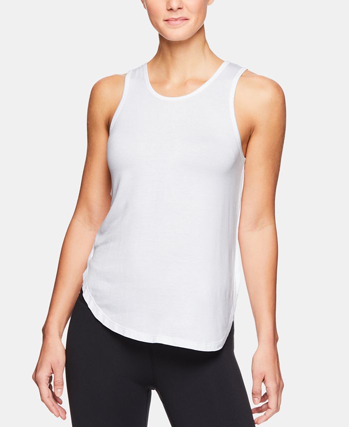 Gaiam Gianna Cutout-Back Tank Top - Macy's