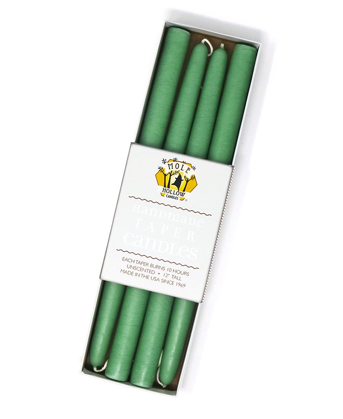 Mole Hollow Candles 12" Taper Candles, Set of 4 - Macy's