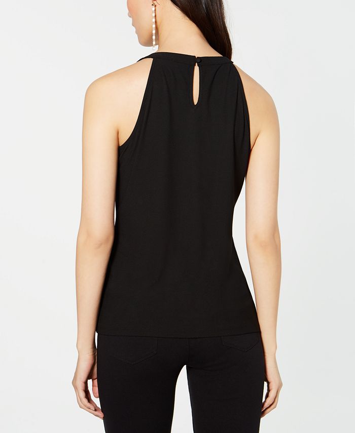 INC International Concepts Petite Embellished Halter Top, Created for ...