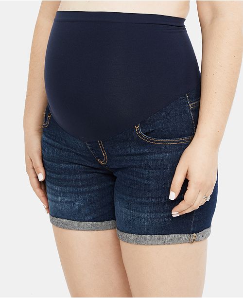 Motherhood Maternity Cuffed Denim Shorts & Reviews - Maternity - Women ...
