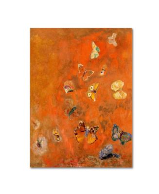 Odilon Redon 'Evocation of Butterflies 1912' Canvas Art - 24" x 18 ...